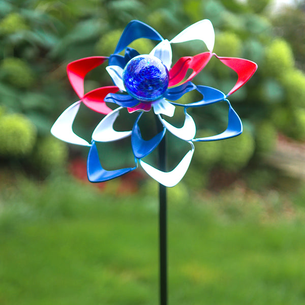 Stars and Stripes Illuminarie Two-Tiered Pinwheel - EchoValley.com