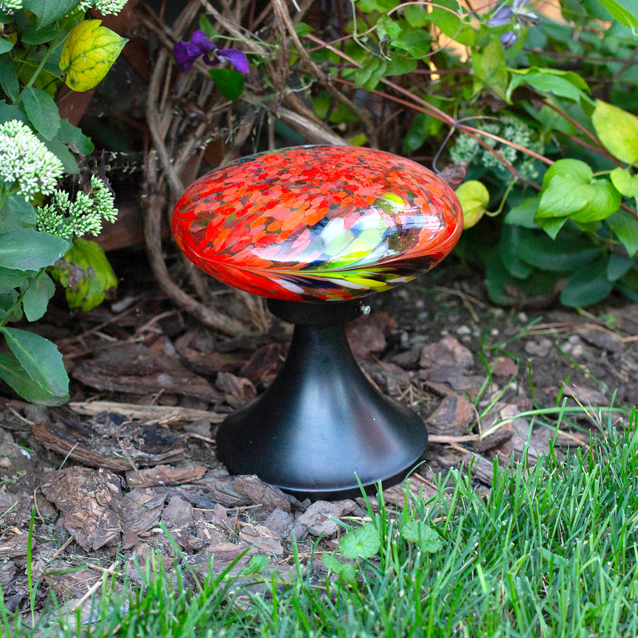 LunaLite™ Solar Toadstool - Red - EchoValley.com