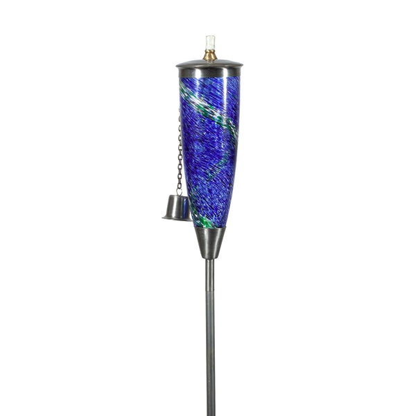 Genesis Patio Torch (Blue Swirl) - EchoValley.com