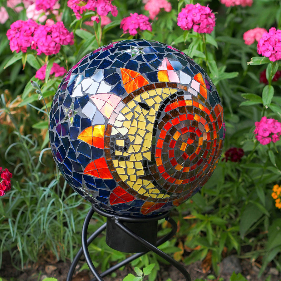 10" Sun-Moon Mosaic Gazing Globe - EchoValley.com